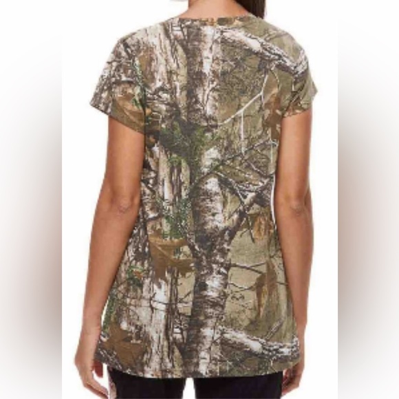 Realtree | Tops | New Women Realtree Camo Hunting Short Sleeve Tee Top ...